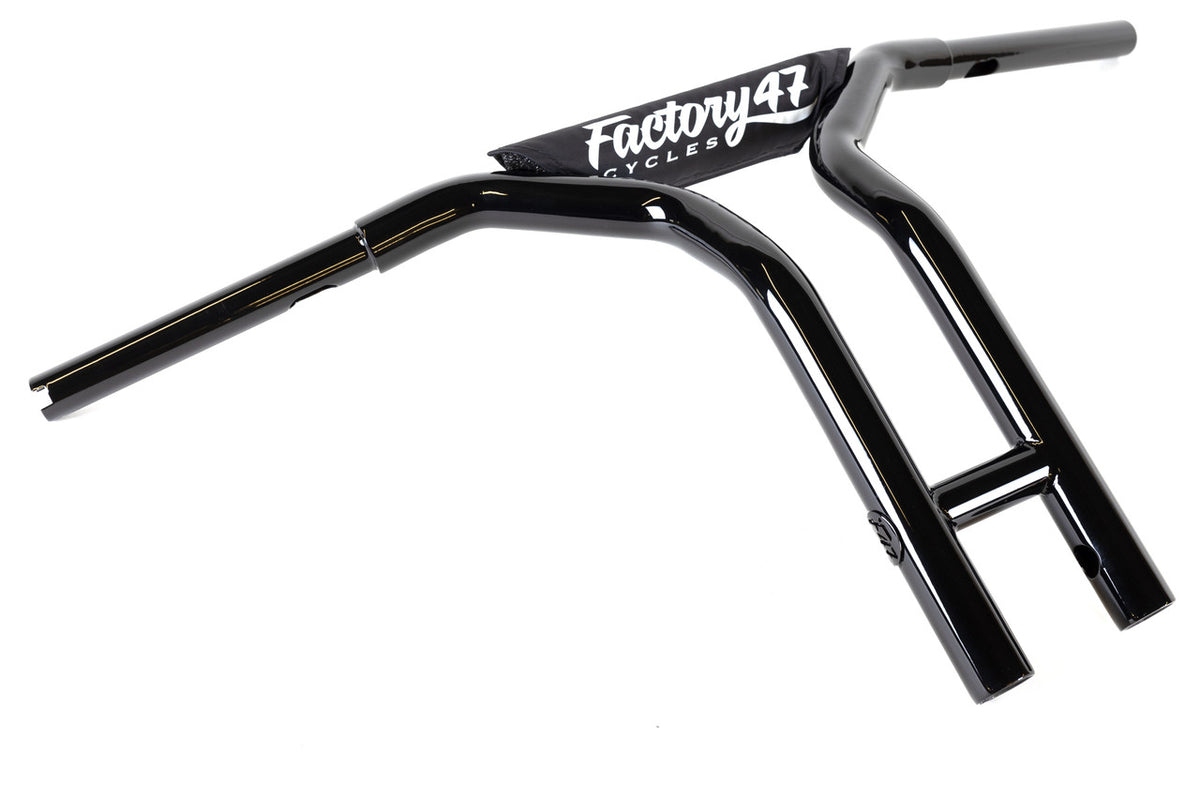 MX47 Pullback T-Bar 14"Gloss Black Handlebars for Harley Motorcycles ...