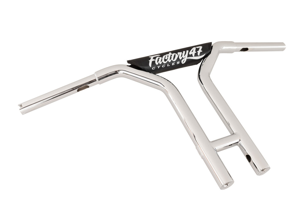 MX47 14" Chrome T-Bar Handlebars for Harley Motorcycles | Factory 47 ...