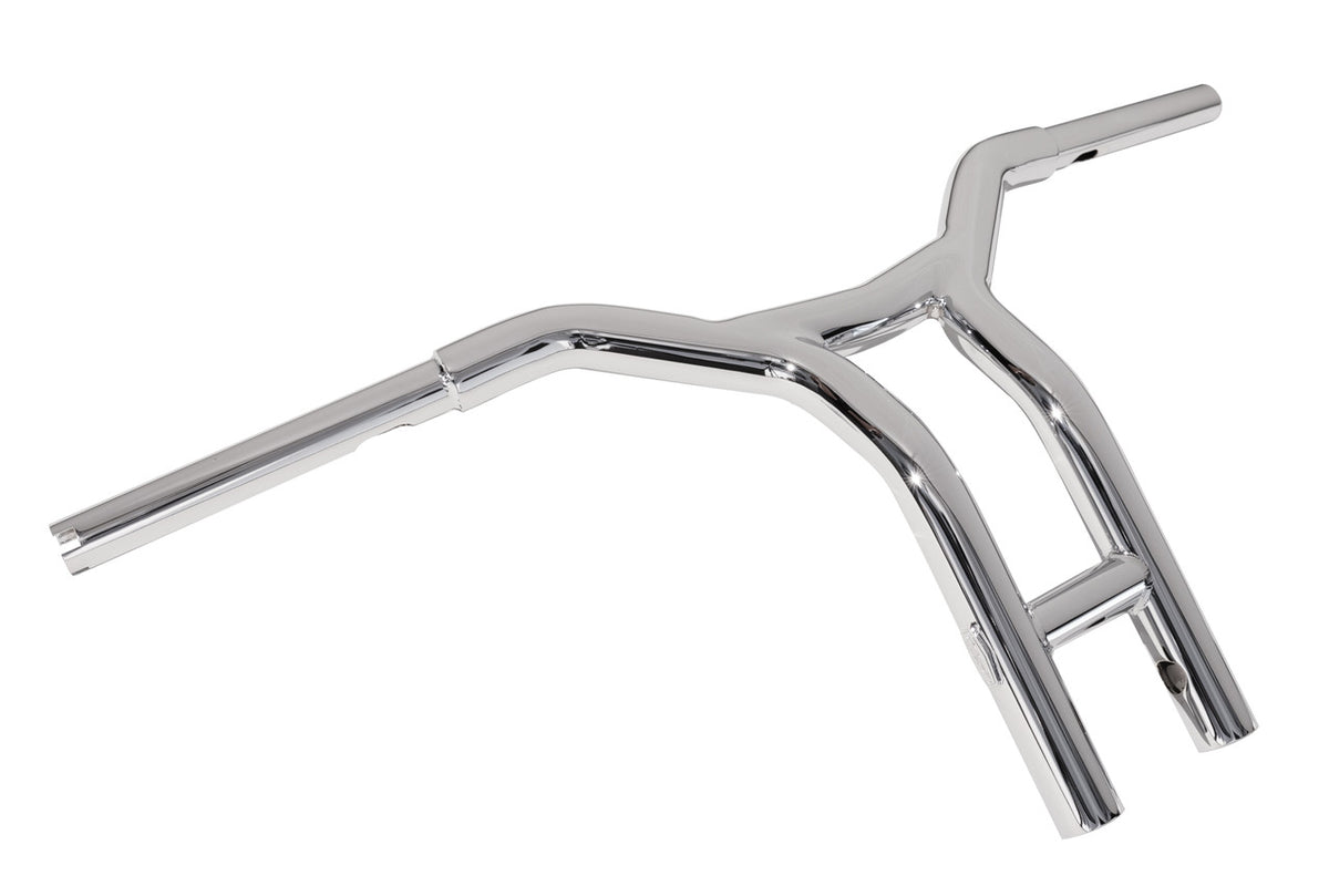 Cali Bar Pullback 12" Chrome T-Bar Performance Handlebars for Harley ...