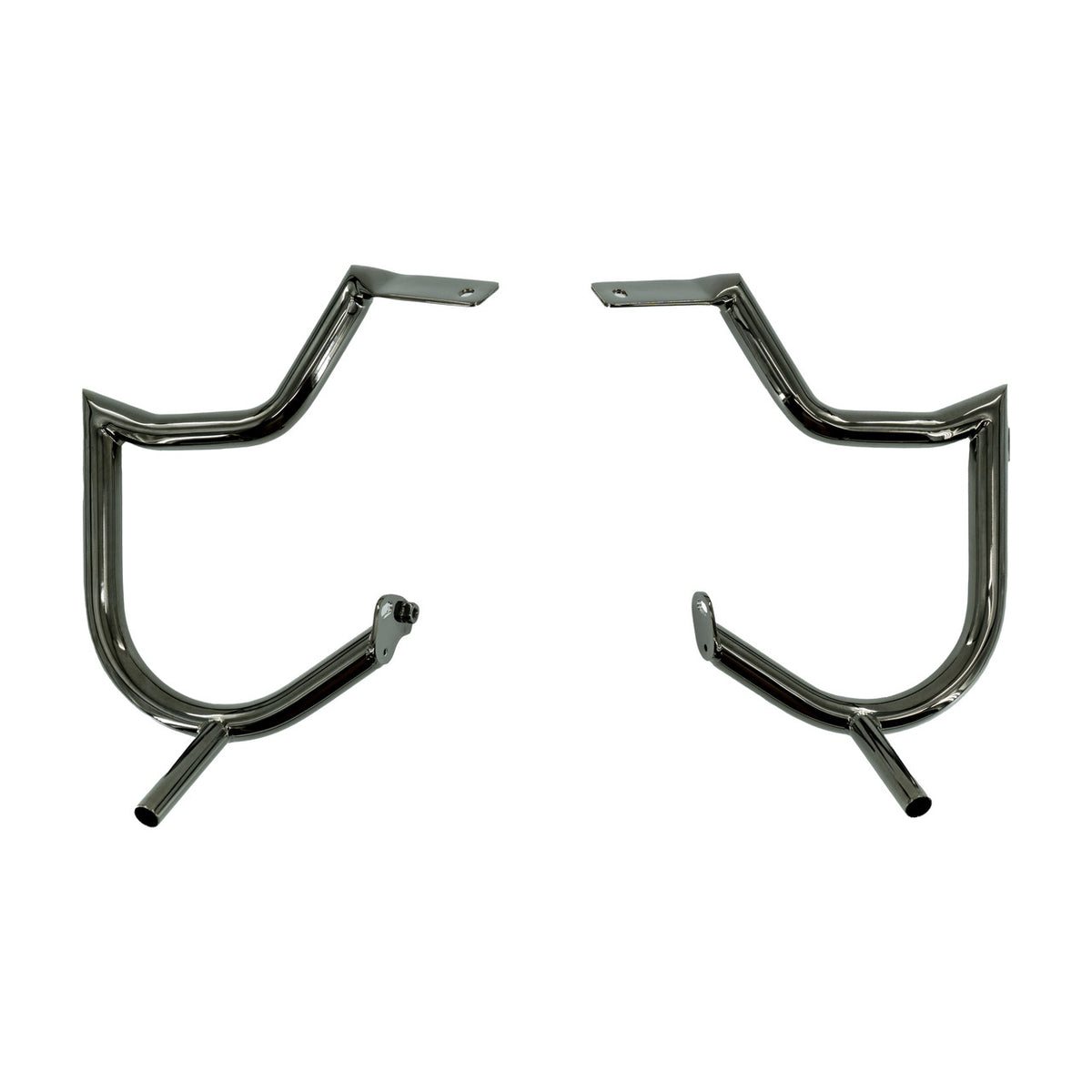 Venom Black Chrome Saddlebag Guard Highway Bar for Harley Baggers ...